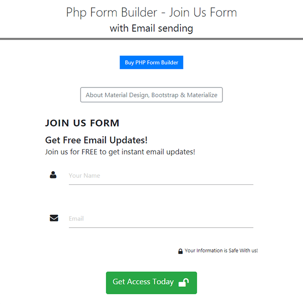 Php Form Builder Script Create All Types Of Forms Inkthemes