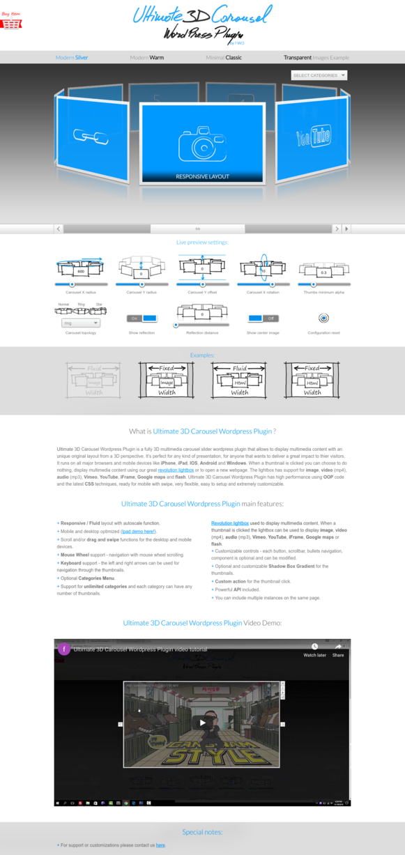 Ultimate 3d Carousel Wordpress Plugin Inkthemes