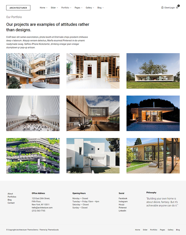 Architecturer - Home Decor/Architecture WordPress Theme | InkThemes
