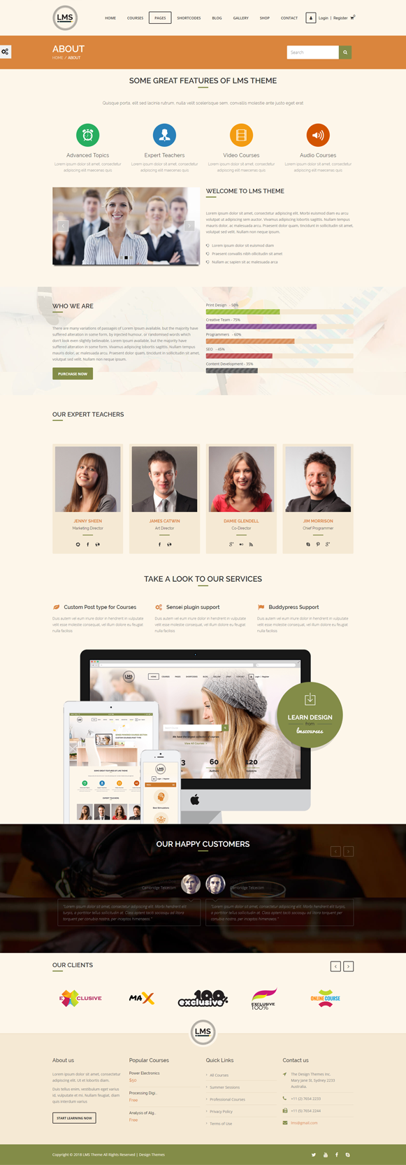 LMS - WordPress Learning Management Theme | InkThemes