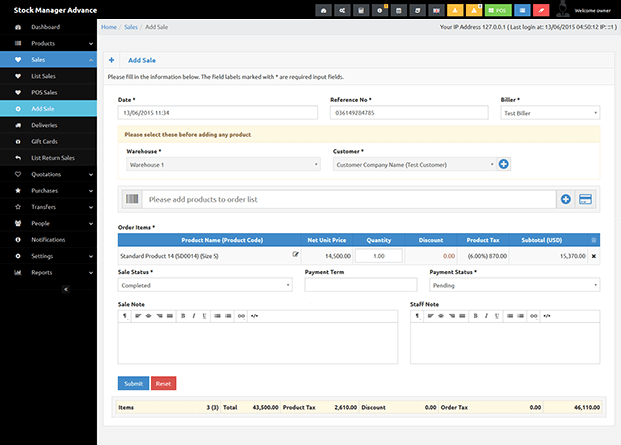 Tecdiary - Stock Management PHP Script | InkThemes