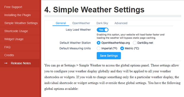 Simple Weather - WordPress Plugin | InkThemes