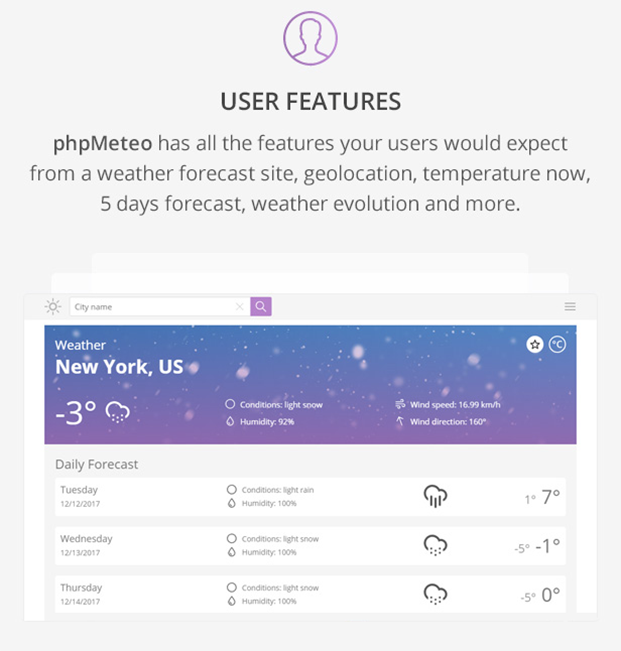 Phpmeteo Weather Forecast Script In Php Inkthemes