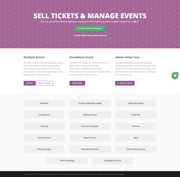 FooEvents - Event Ticket WordPress Plugin | InkThemes