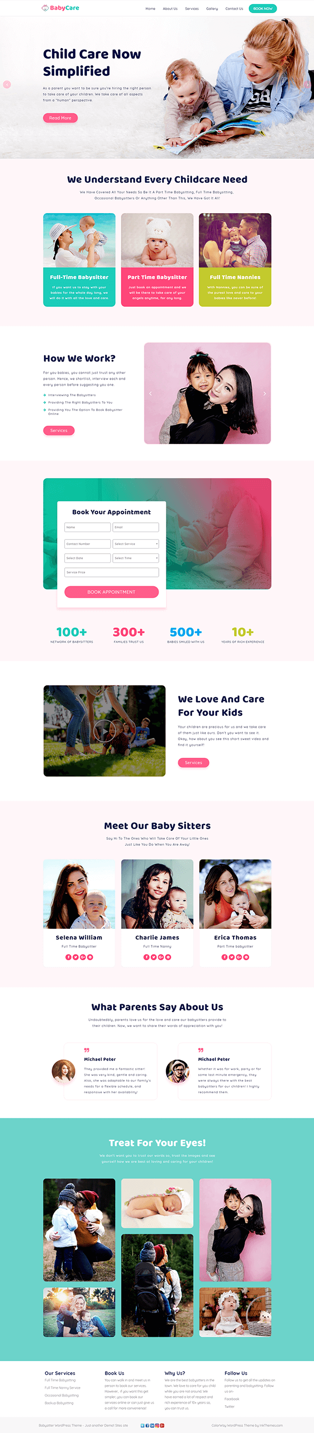 BabyCare - WordPress Child Care Theme | InkThemes