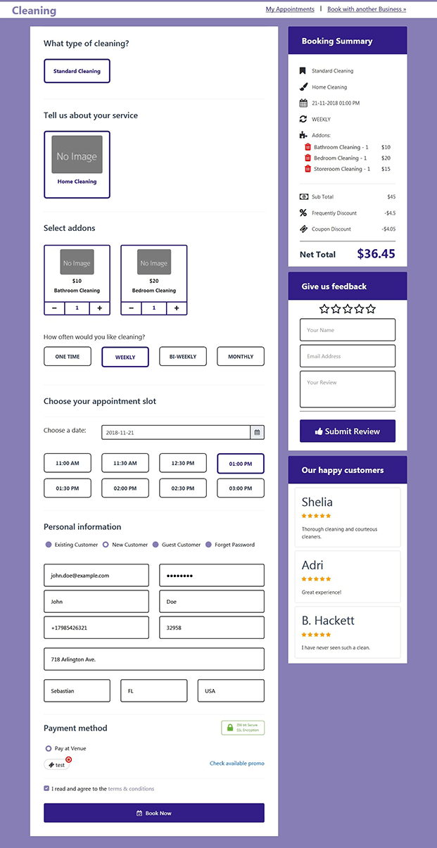 SaasAppoint - SaaS PHP Script To Manage Online Bookings | InkThemes