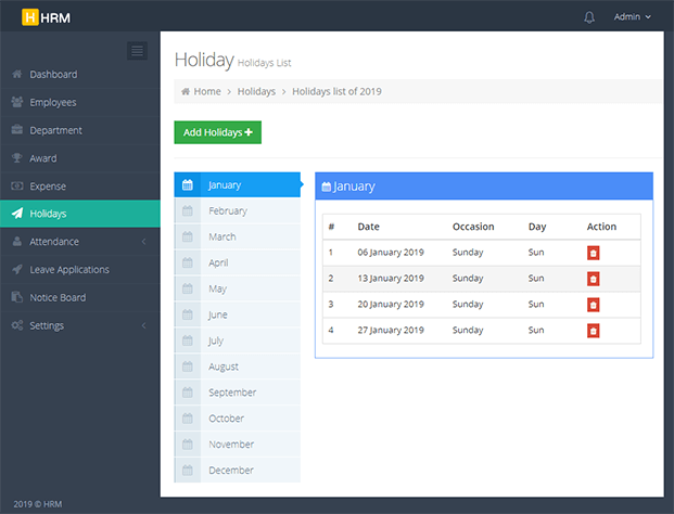 HRM - Employee Management PHP Script | InkThemes