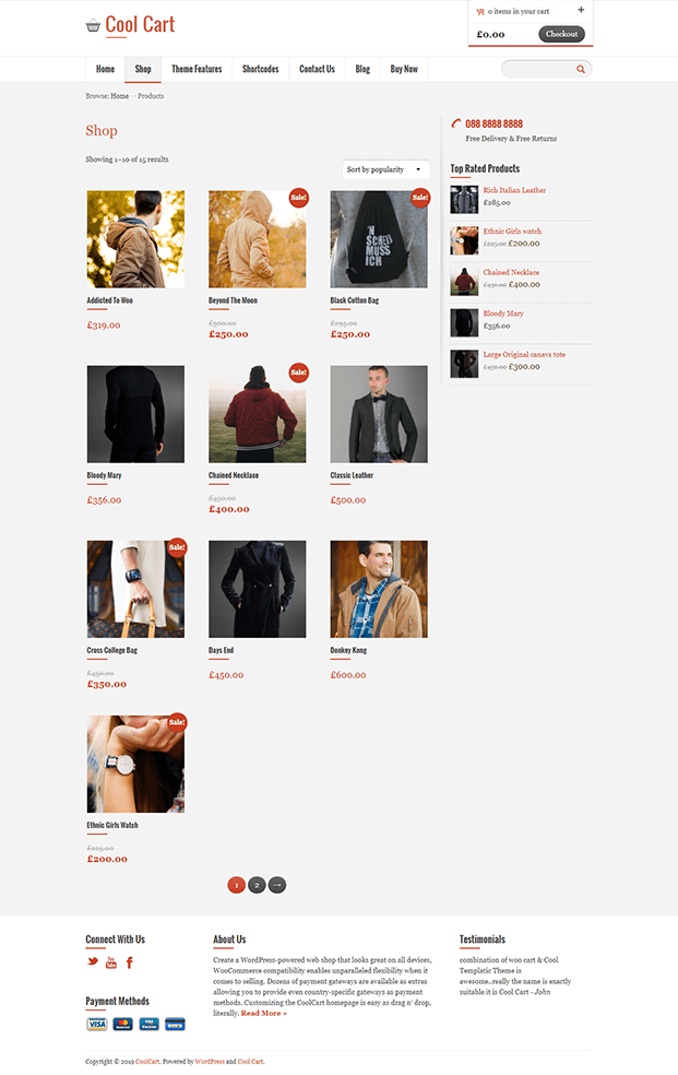 CoolCart - Online Store WordPress Theme | InkThemes