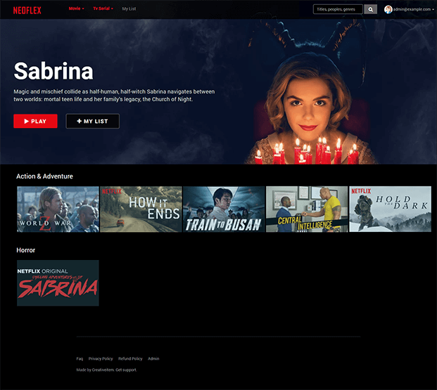 Neoflex - Best PHP Netflix Clone Script | InkThemes