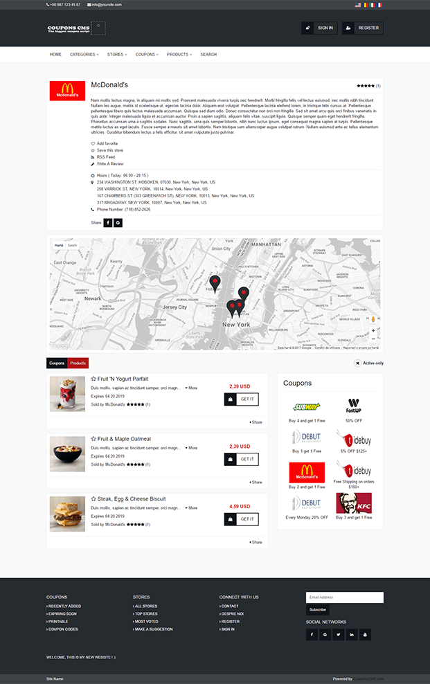 Coupons CMS PHP Script | Start Your Coupons & Deals Site | InkThemes