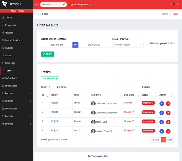 Worksuite Advanced Php Project Management Script Inkthemes 1872