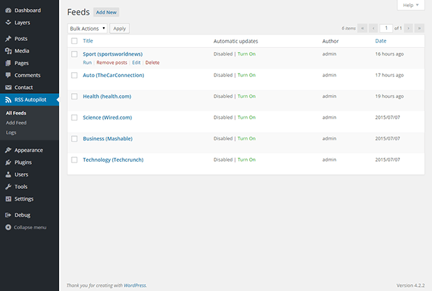 RSS AutoPilot - WordPress RSS Feed Plugin | InkThemes