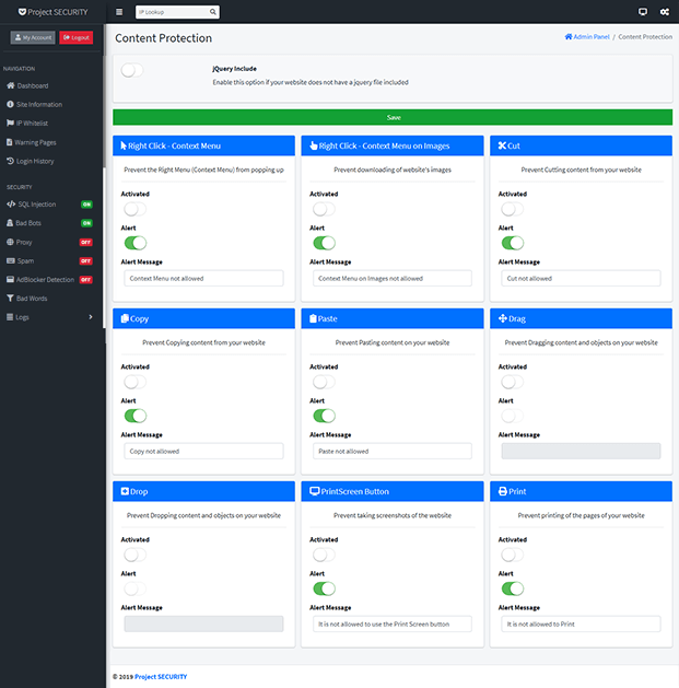 Project SECURITY PHP Script For Antivirus & Firewall | InkThemes