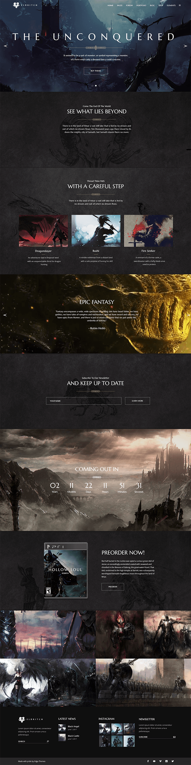 Eldritch - Gaming & eSports WordPress Theme | InkThemes