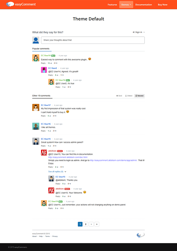 Easycomment Php Comment Script Inkthemes