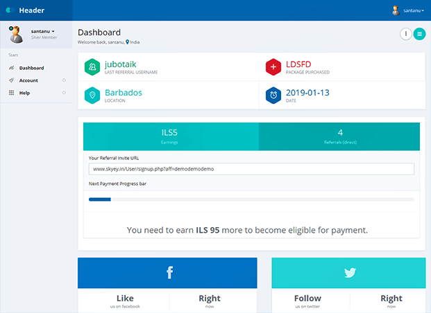 Multi Level Marketing Professional - PHP MLM Script | InkThemes