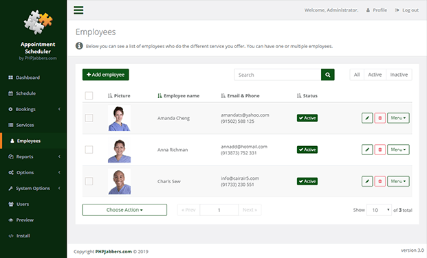 Appointment Scheduler PHP Script | InkThemes