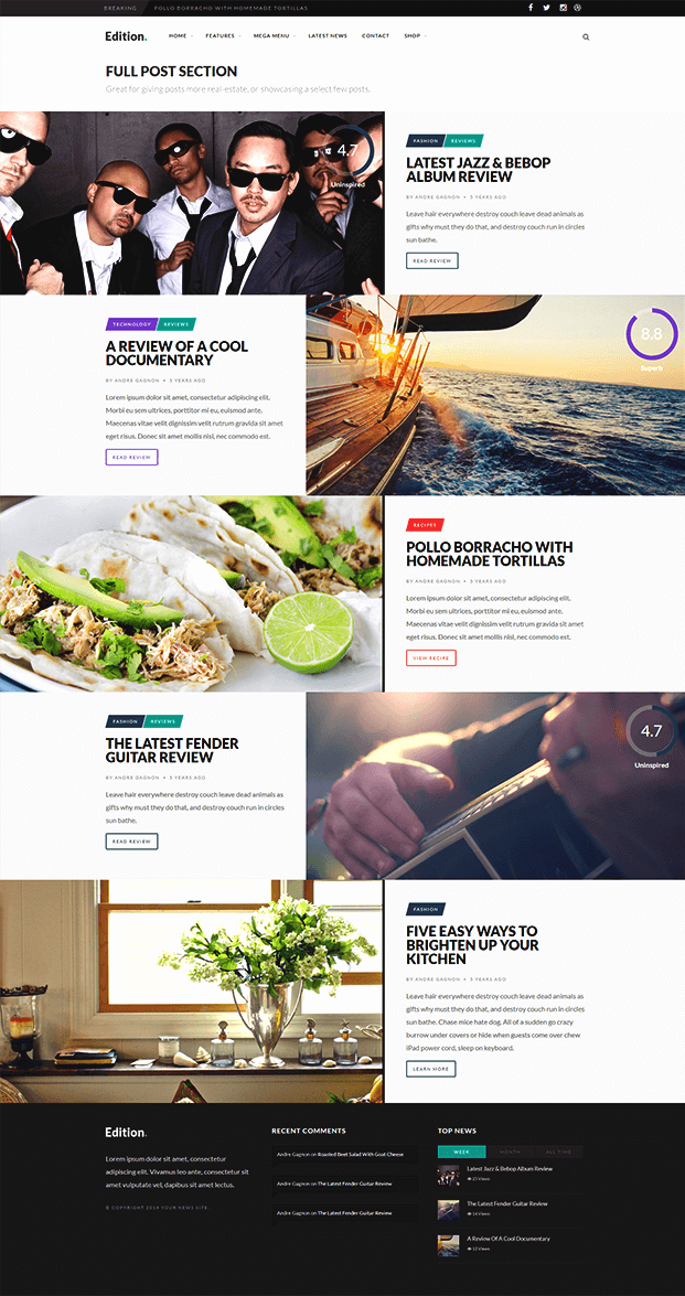 Edition - Responsive Magazine WordPress Theme | InkThemes