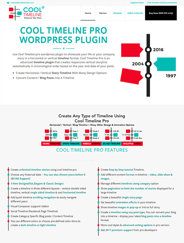 Cool Timeline Pro - WordPress Timeline Plugin | InkThemes