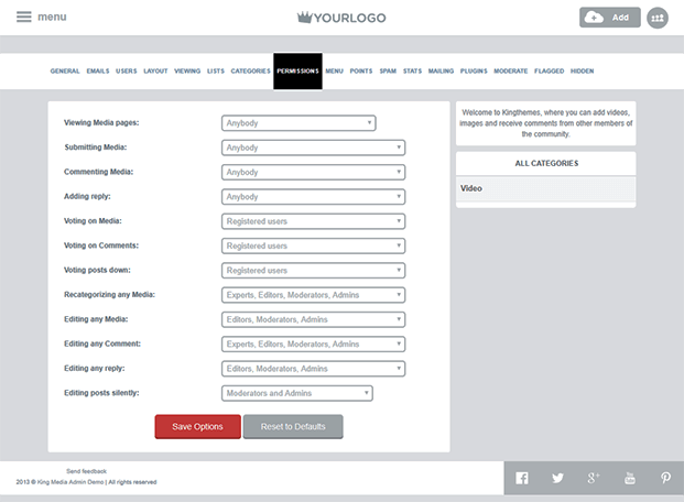 King Media Sharing PHP Script | InkThemes