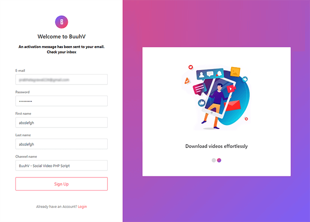 BuuhV - Readymade Social Video PHP Script | InkThemes