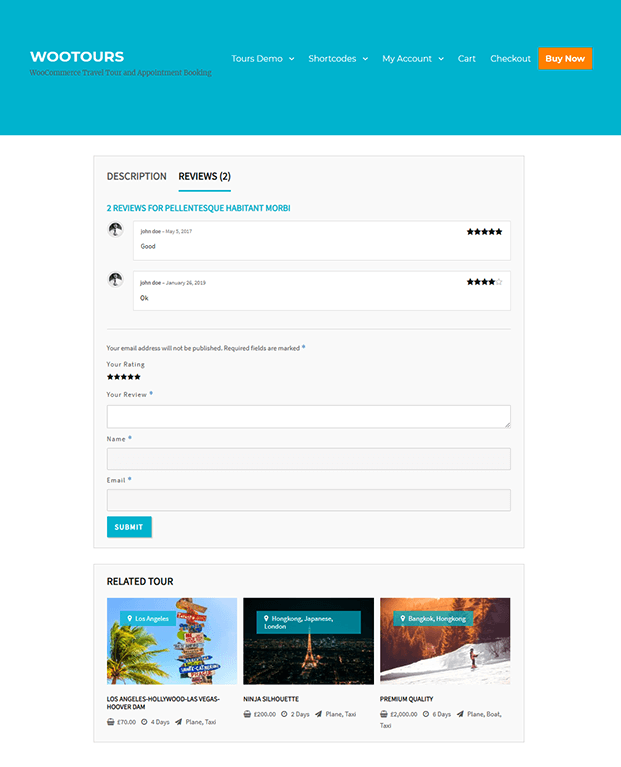WooTour - Travel Booking WordPress Plugin | InkThemes