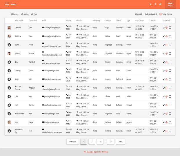 WP Contacts - WordPress Contact Management Plugin | InkThemes