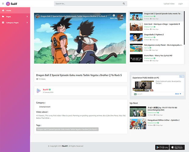 BuuhV - Readymade Social Video PHP Script | InkThemes