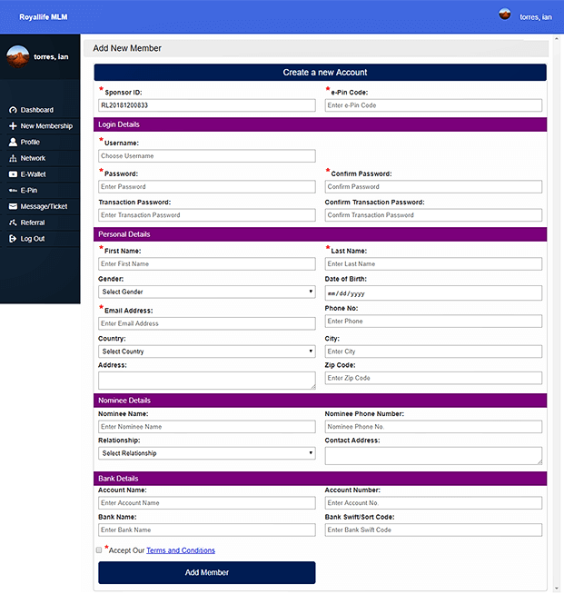 MLMPro - Multi Level Marketing PHP Script | InkThemes