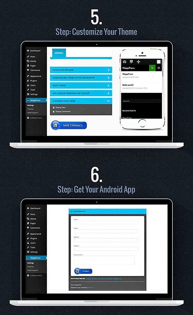 Wapppress - WordPress Mobile App Plugin | InkThemes