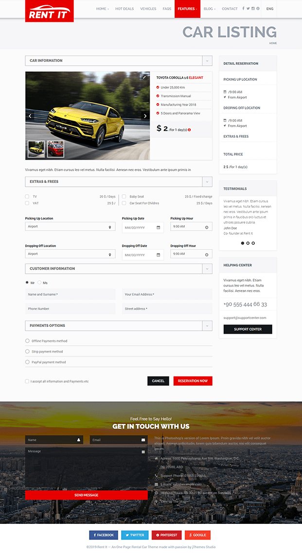 Lararent Responsive Vehicle Rental Php Script Inkthemes 