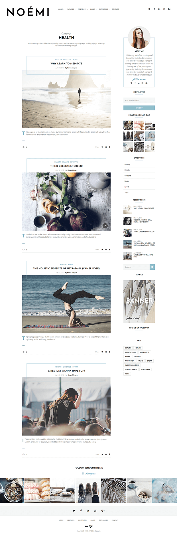 Noemi - Lifestyle & Fashion Blog WordPress Theme | InkThemes