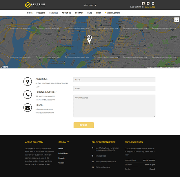 Spectrum - Responsive WordPress Construction Theme | InkThemes