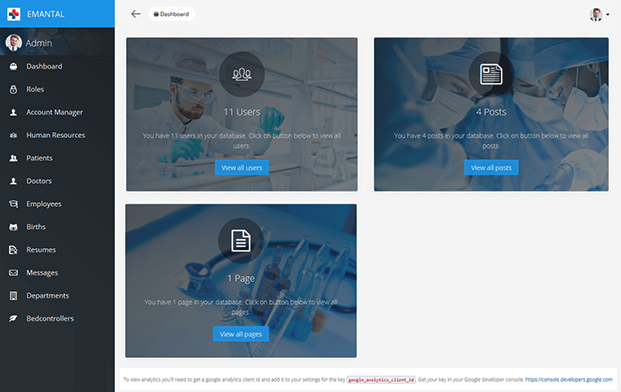 Emantals – Hospital Management PHP Script | InkThemes