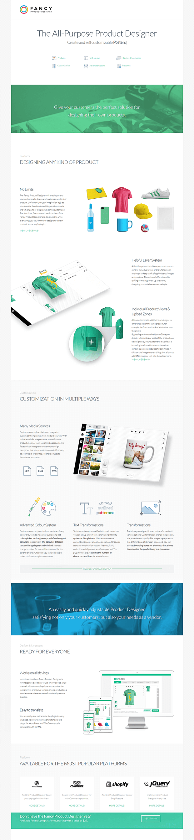 Fancy Product Designer - WordPress WooCommerce Plugin | InkThemes