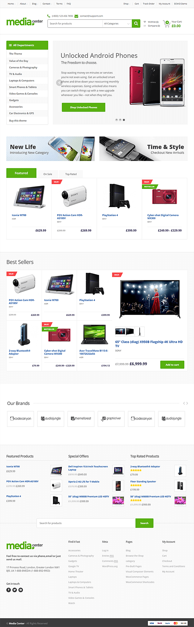 MediaCenter - Electronics Store WordPress Theme | InkThemes