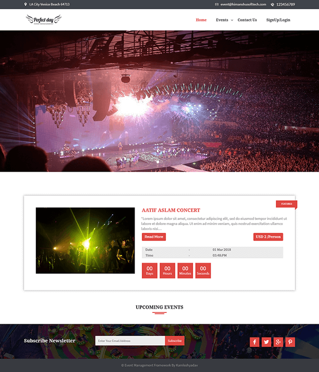 Perfect Day - Event Management PHP Script| InkThemes Perfect Day - Event Management PHP Script| InkThemes