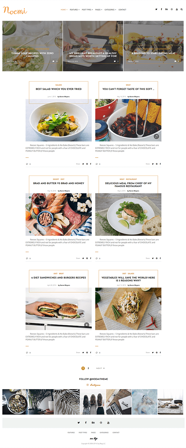 Noemi - Lifestyle & Fashion Blog WordPress Theme | InkThemes