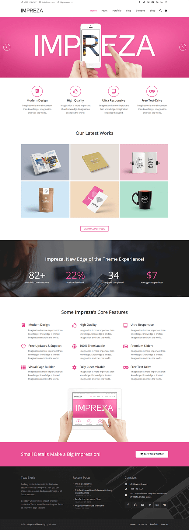 Impreza - Multipurpose Responsive WordPress Theme | InkThemes