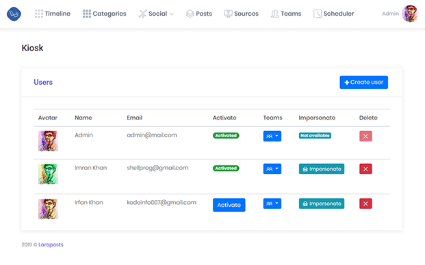 Larapost - PHP Scheduling Script For Social Posts | InkThemes