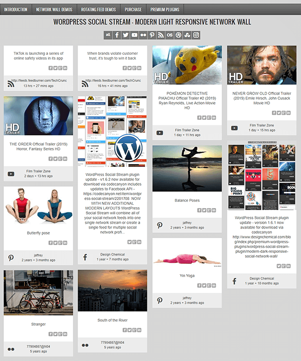 Premium WordPress Social Stream Plugin | InkThemes