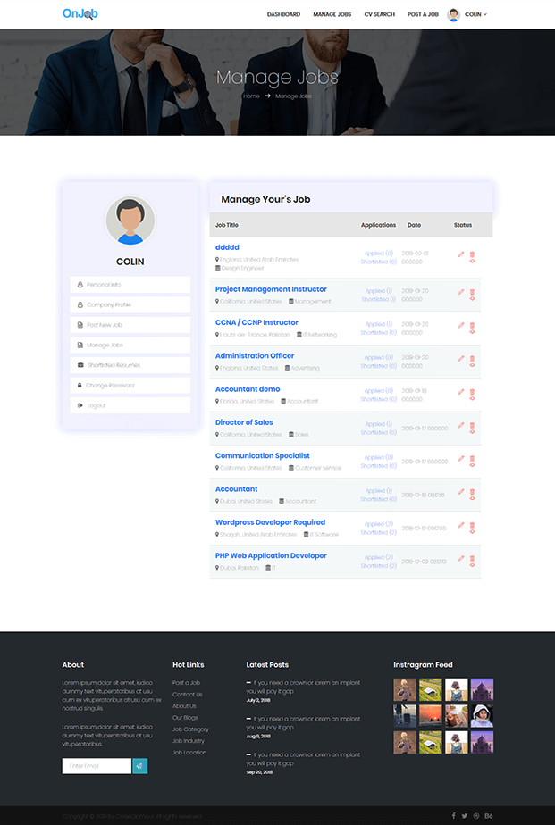 OnJob - Advanced PHP Job Portal Script | InkThemes