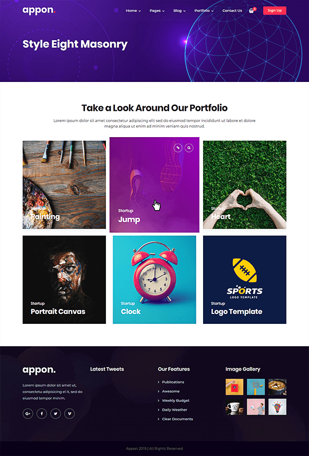 Appon - App Landing Page WordPress Theme | InkThemes