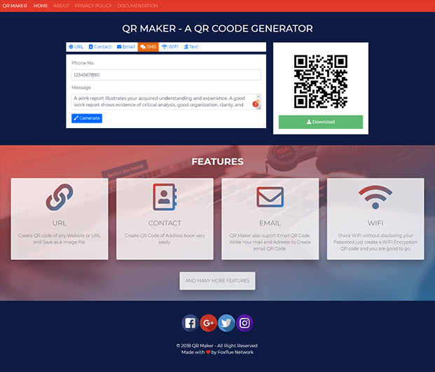 Qr Maker Qr Code Generator Php Script Inkthemes