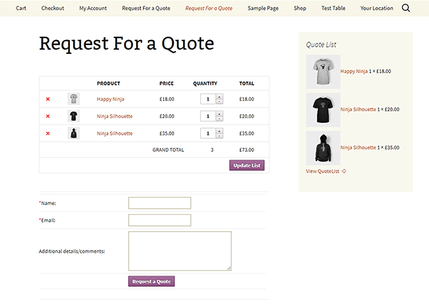 Woocommerce Request A Quote Wordpress Plugin Inkthemes