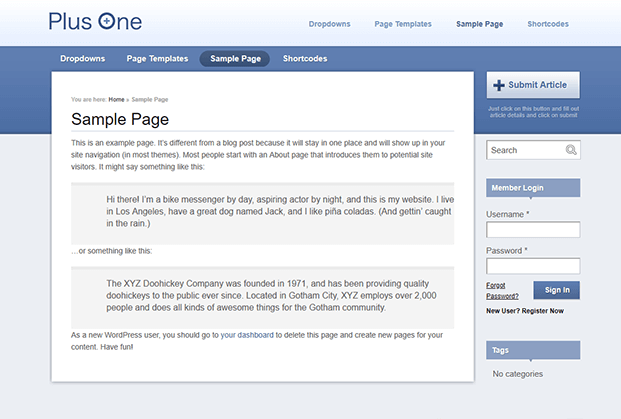PlusOne - Social Media WordPress Theme | InkThemes