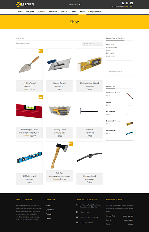 Spectrum - Responsive WordPress Construction Theme | InkThemes