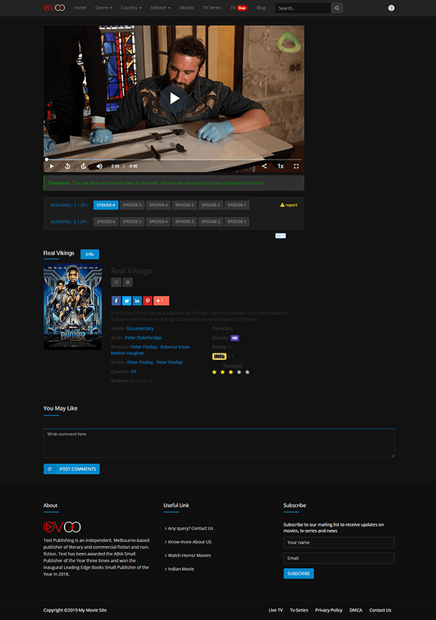 OVOO - Premium Live TV PHP Script | InkThemes