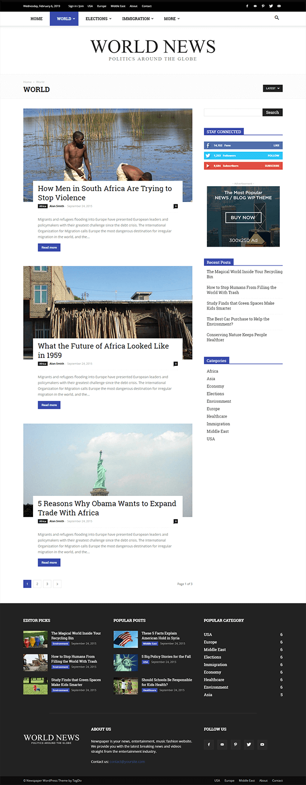 Premium Newspaper WordPress Theme| InkThemes