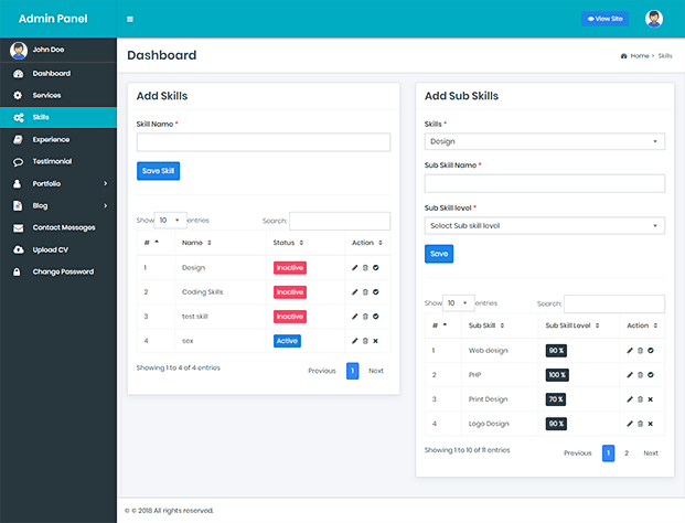 Cverto - Resume, vCard & Portfolio PHP Script | InkThemes